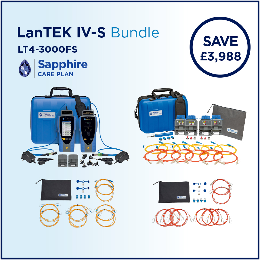 Bundle - LanTEK IV-S 3000MHz, FiberTEK IV, Accessories and Sapphire 1 ...