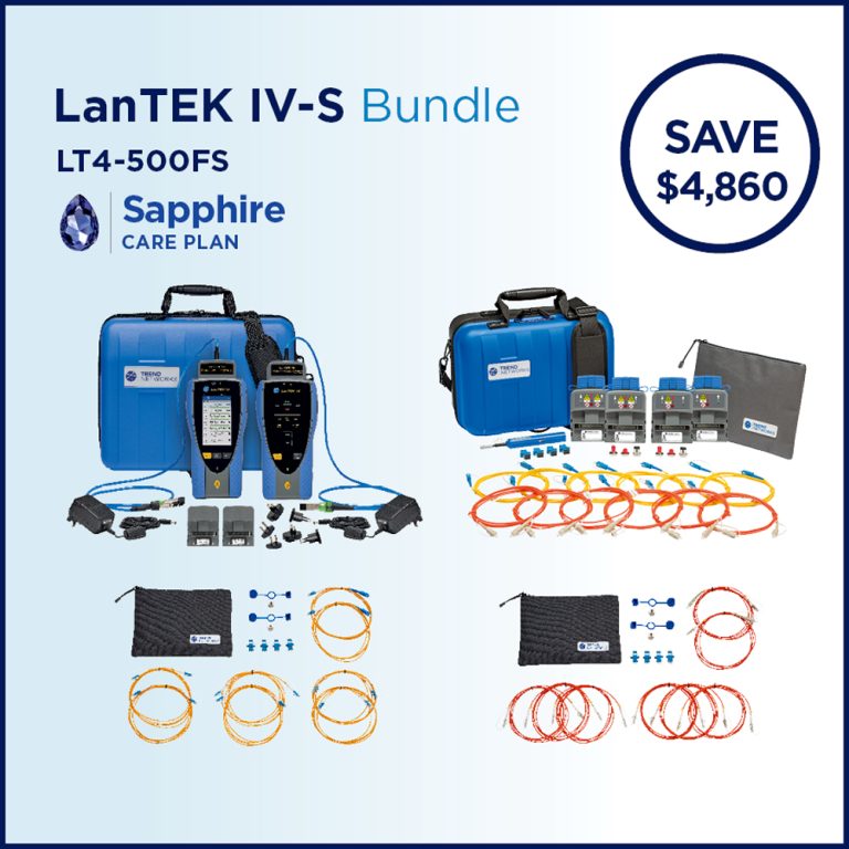 Cable certifier LanTEK IV-S - Tester for copper & fiber data cable