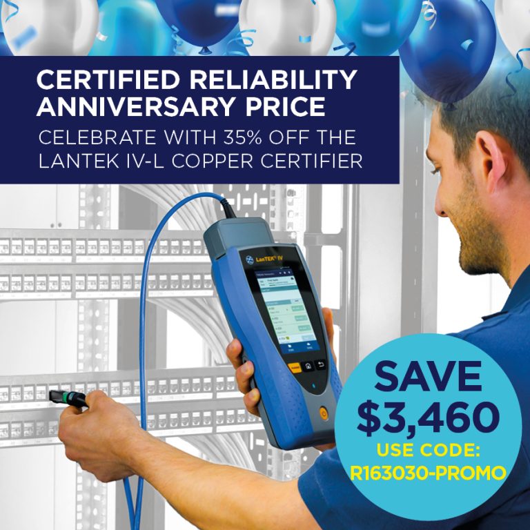 Cable certifier LanTEK IV-S - Tester for copper & fiber data cable