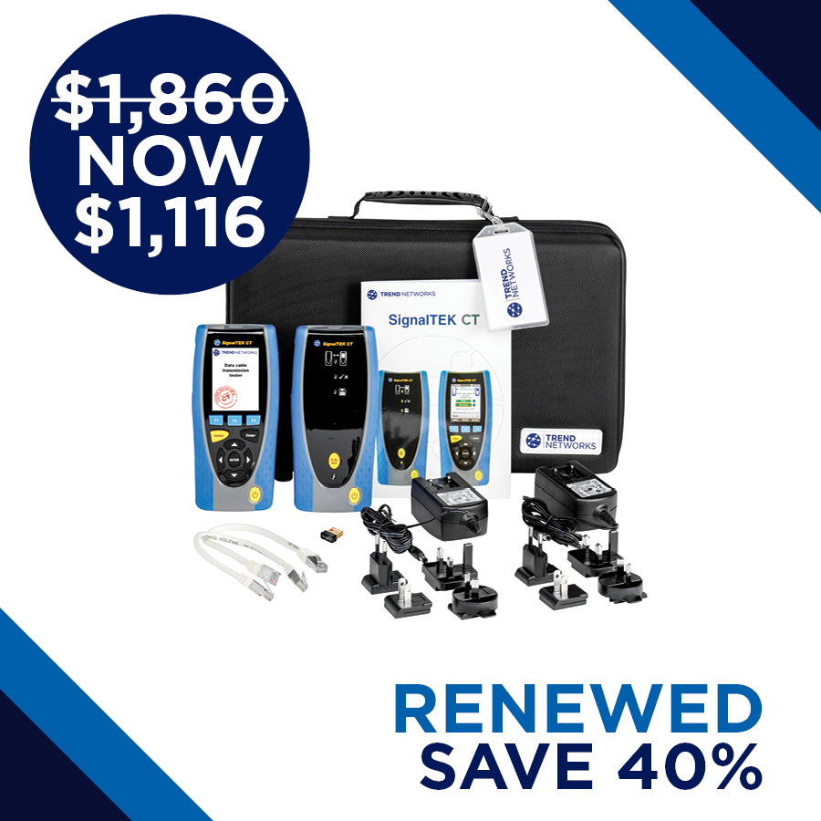 SignalTEK CT – Copper Data Cable Transmission Tester - TREND Networks