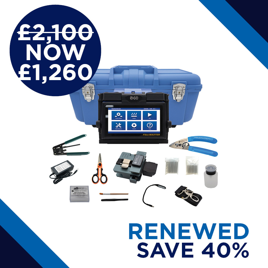 FiberMASTER S40 - Cladding Alignment Fusion Splicer - TREND Networks
